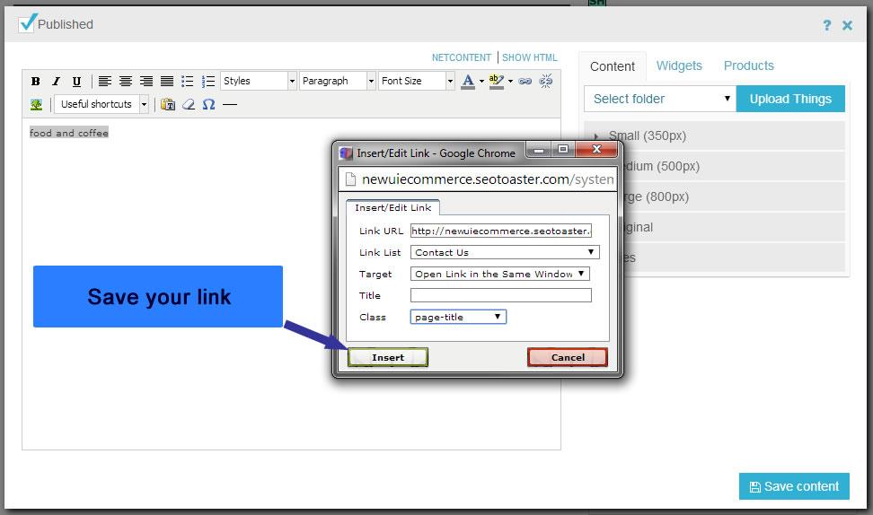 Add And Edit Content